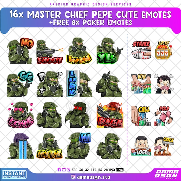 Twitch Emotes Halo - Etsy