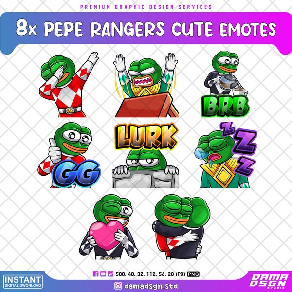 Twitch Emotes Power Rangers - Etsy