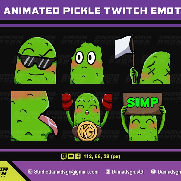 Pickle Twitch Emote - Etsy
