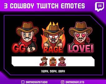 Cowboy Emotes | Etsy UK