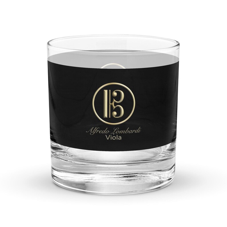 Personalized Alto viola Clef Symbol Stemless Rocks Glass Gift for ...