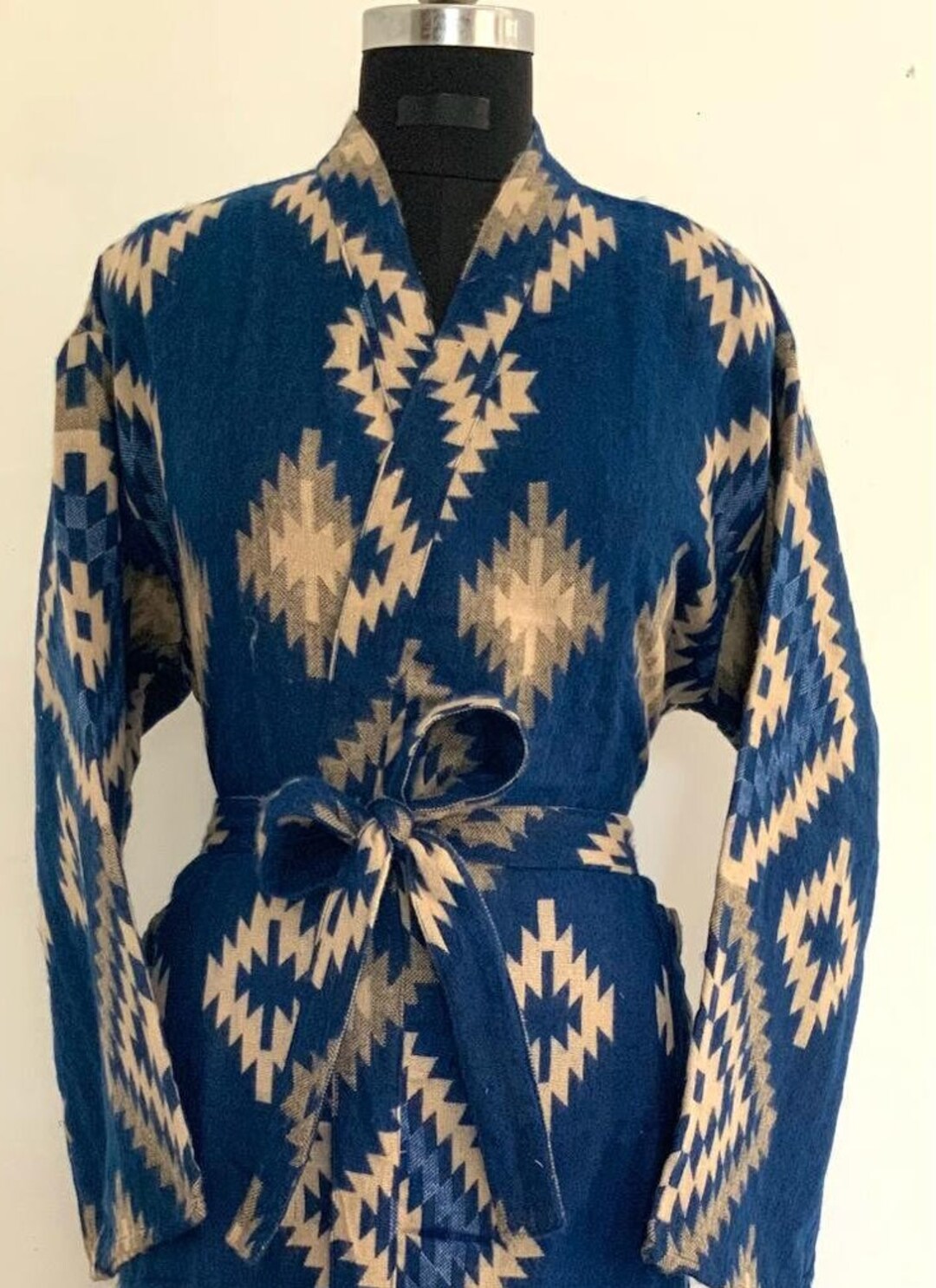 Unisex Yak Wool Blend Kimono/robe,handmade,winter Special,houserobe ...