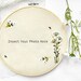 Custom Hand Embroidery Photo Frame, Botanical Embroidery, Wedding Gifts ...
