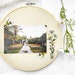 Custom Hand Embroidery Photo Frame, Botanical Embroidery, Wedding Gifts ...