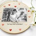 Custom Hand Embroidery Photo Frame, Hearts Embroidery, Wedding Gifts ...