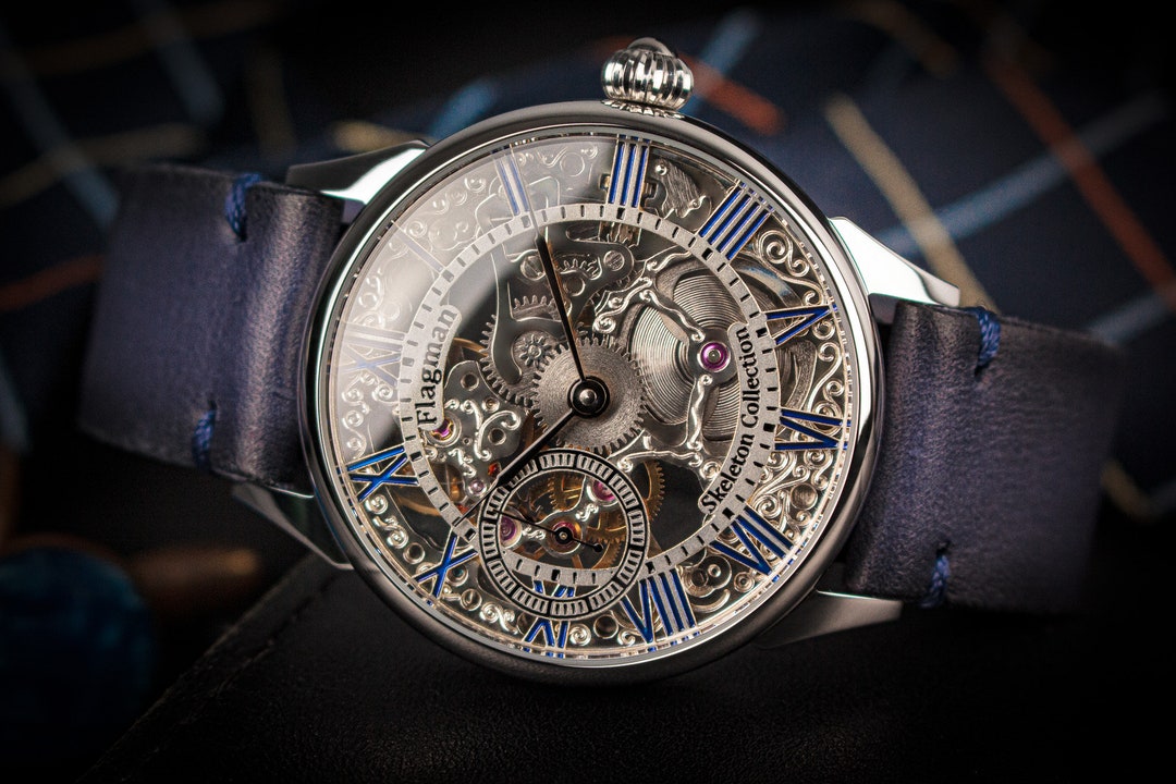 Steampunk Watch Skeleton Watch Handmade Watch Marriage Watch Mechanical ...