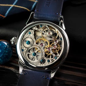 Skeleton Watch Personalized Watch Watch for Men Engraved Watch Mechanical Watch Wristwatch ...