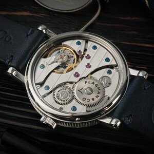 Handmade Watch Marriage Watch Silver Watch Dress Watch Flagman Watch Luxury Watch Mechanical ...