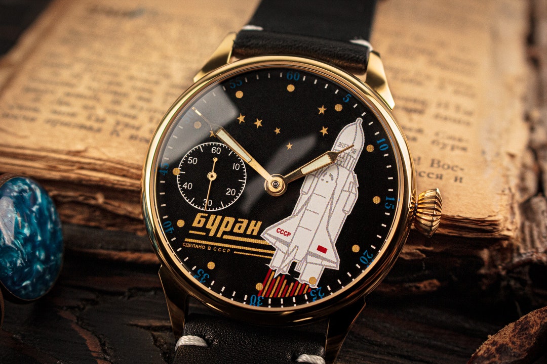 Handmade Watch Marriage Watch Buran Watch Soviet Watch USSR Watch Moon ...