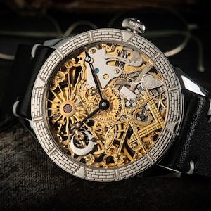 Skeleton Watch Masonic Watch Luxury Watch Freemason Watch Handmade ...