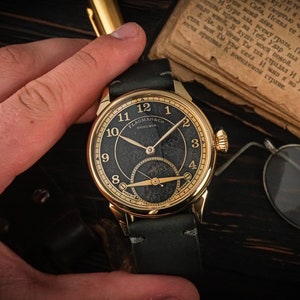 Gold Watch Men Luxury Watch Handmade Watch Marriage Watch Gold Watch ...