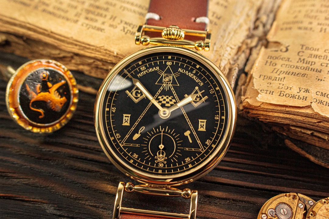 Masonic Watch Freemason Watch Handmade Watch Marriage Watch Soviet ...