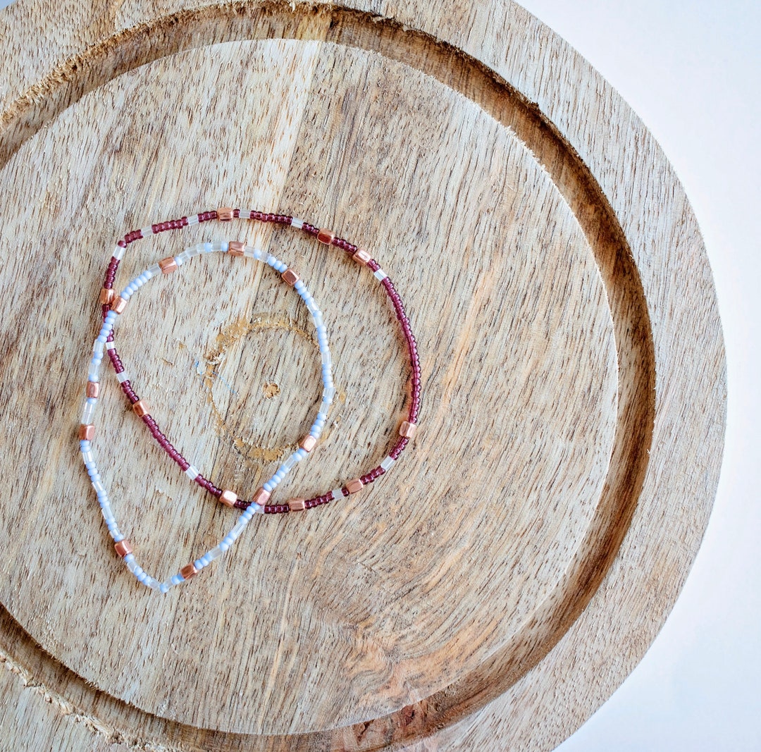 Beaded Bracelet Stack Stackable Anklets Beaded Bracelets - Etsy