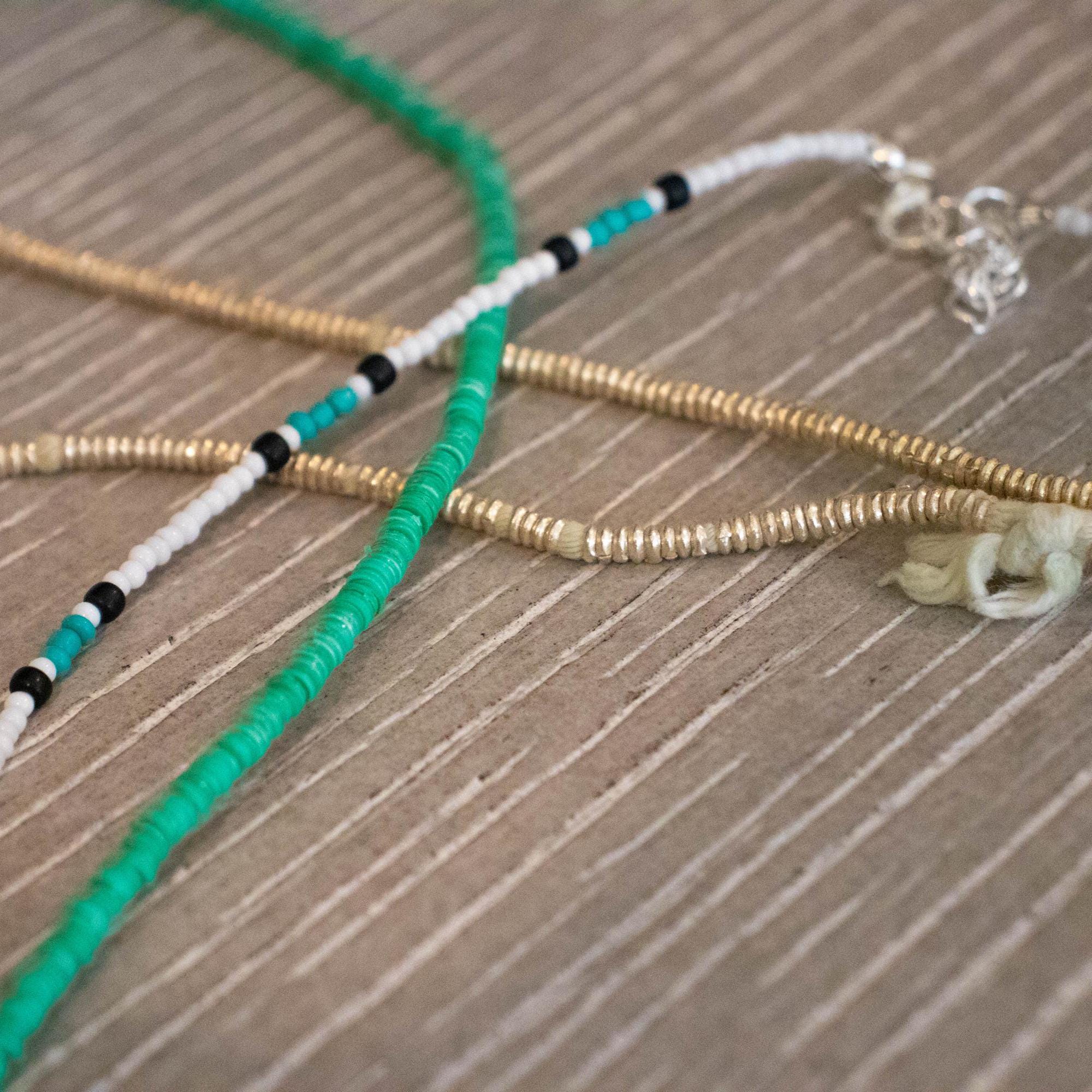 Classic Surfer Choker, Seed Bead Choker, Surfer Necklace, Boho Bead ...