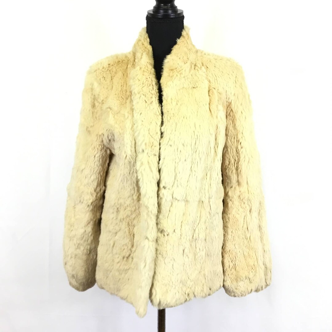 AS-IS Vintage 1970-80s Rabbit Fur Jacket See Description - Etsy