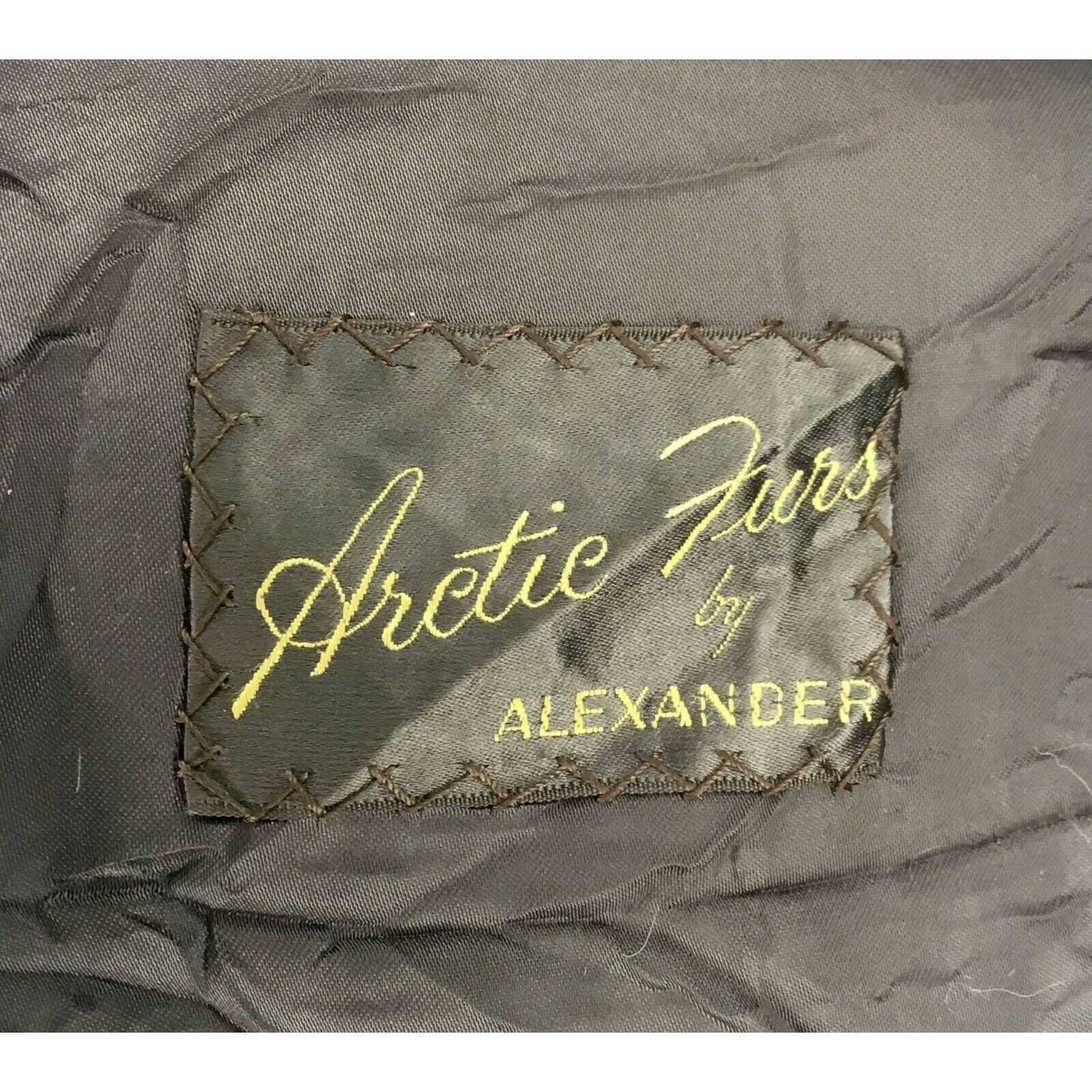 Vintage 1940s 1950s Arctic Furs by Alexander Mink Fur Belted Long Coat ...