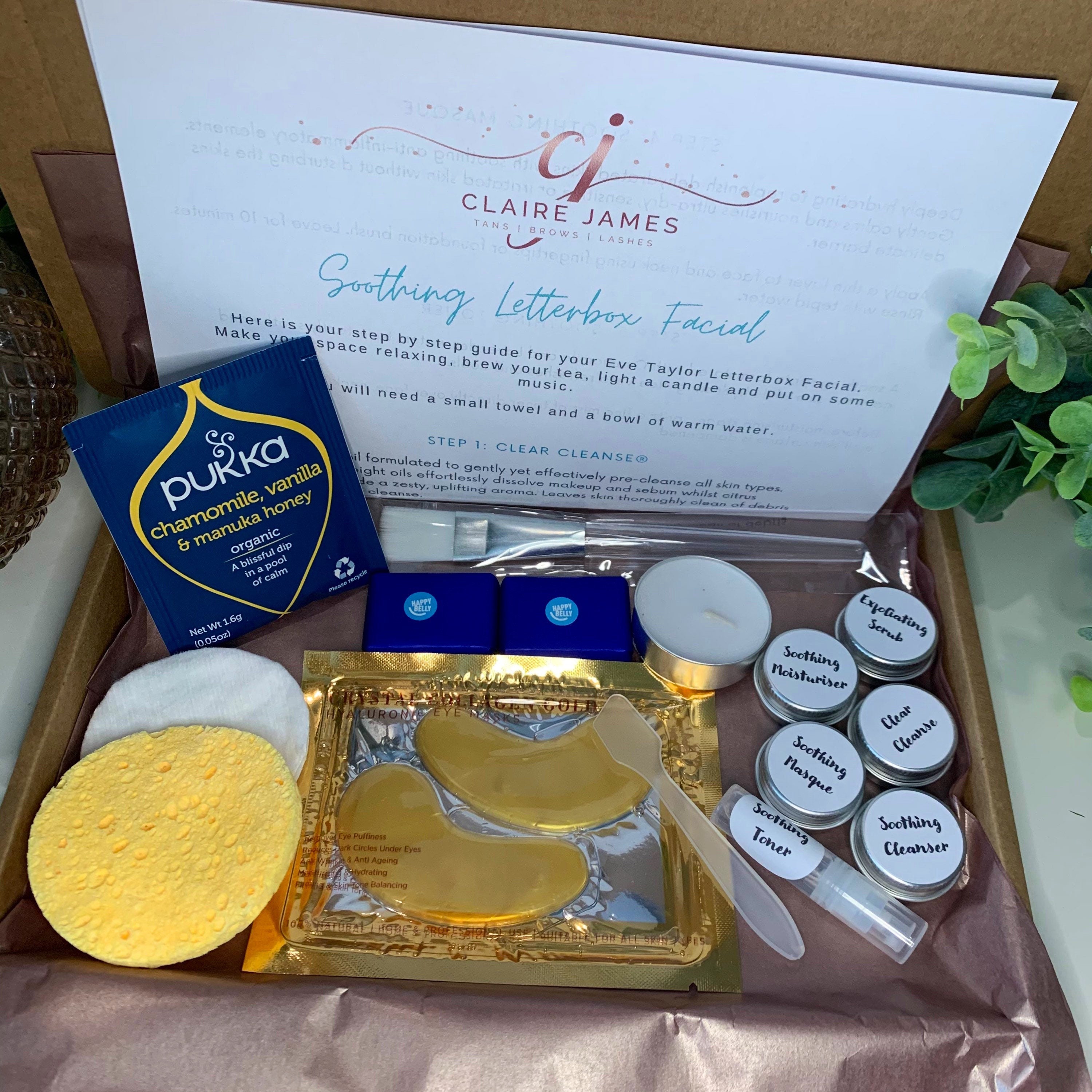 Letterbox Facial Facial in a Box Home Facial Gifts for Her UK, Mum Gift ...