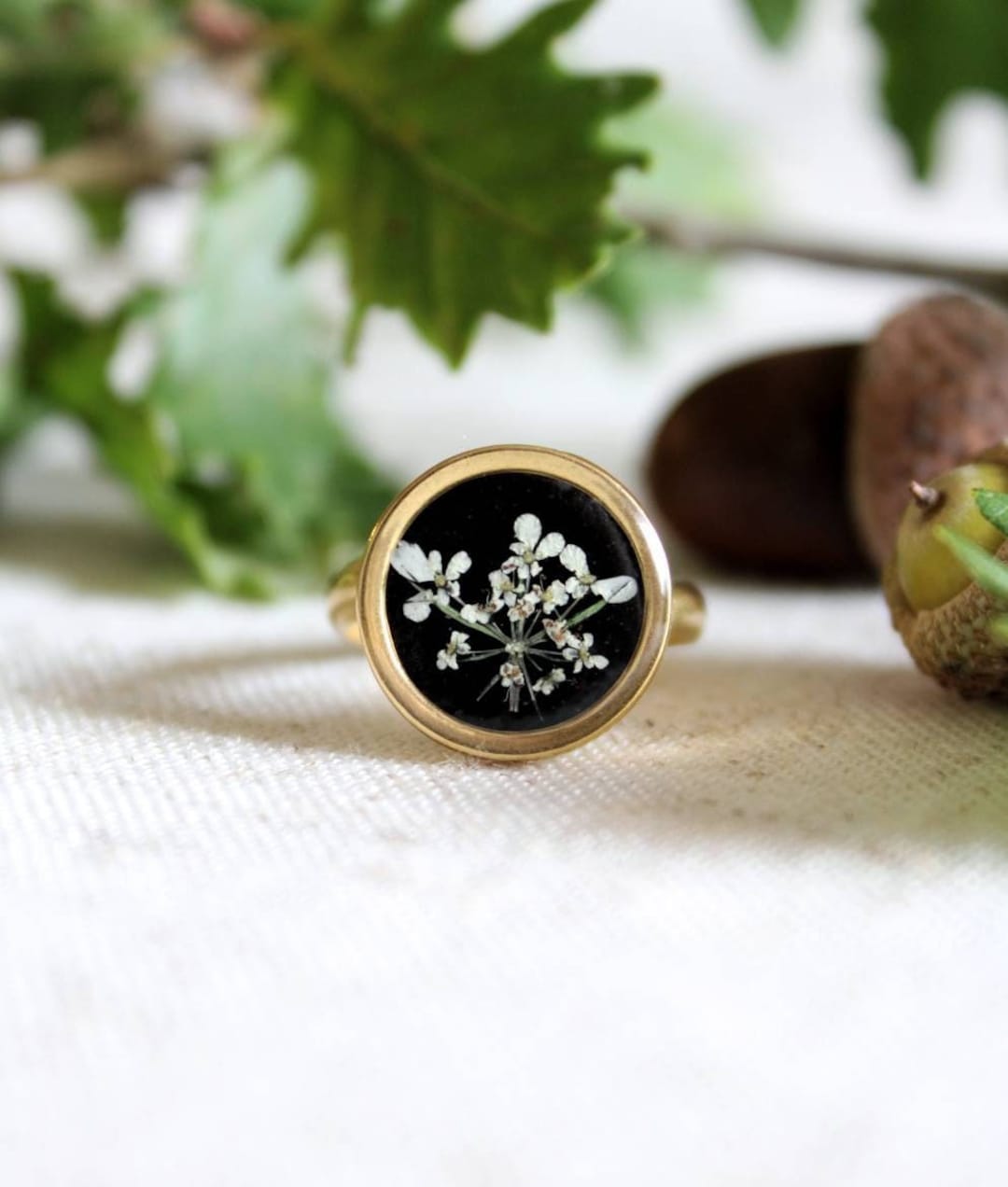 Wild Carrot Ring Women Jewelry Handmade Jewelry Gold Ring - Etsy