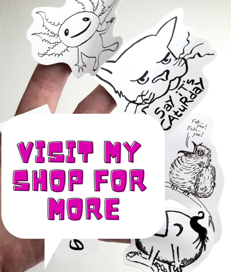 Axolotl Sticker Small Black and White Economy Sticker Pack - Etsy