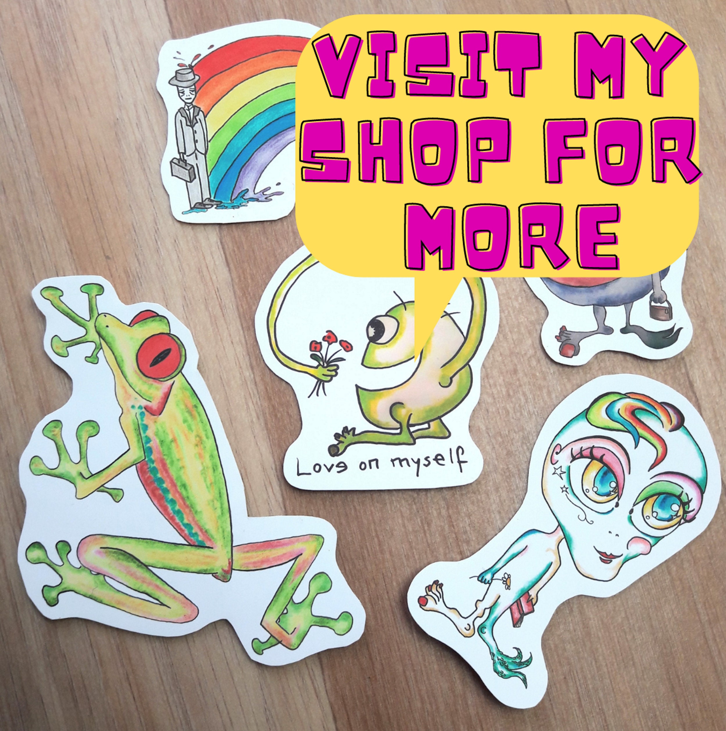 Memes Sticker Set Harold Sticker Sheet Ceiling Cat Nerdy | Etsy