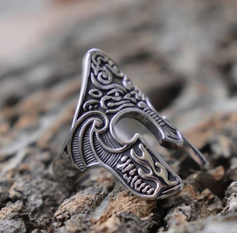 Highly Detailed Spartan Gladiator Centurion Helmet Ring Mens Womens ...