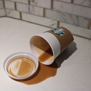 Fake Starbucks Coffee Spill - Etsy