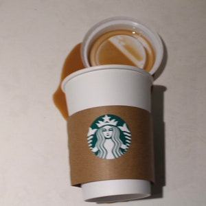Fake Starbucks Coffee Spill - Etsy