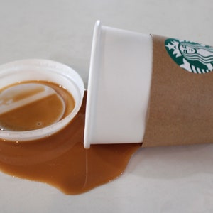 Fake Starbucks Coffee Spill - Etsy