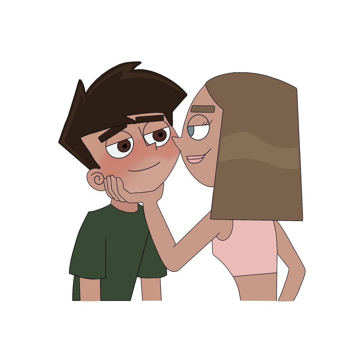 Custom Danny Phantom Couples Portrait - Etsy