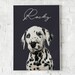 Custom Pet Portrait in Memory of Dog Pet Memorial Gift for Pet Lovers ...