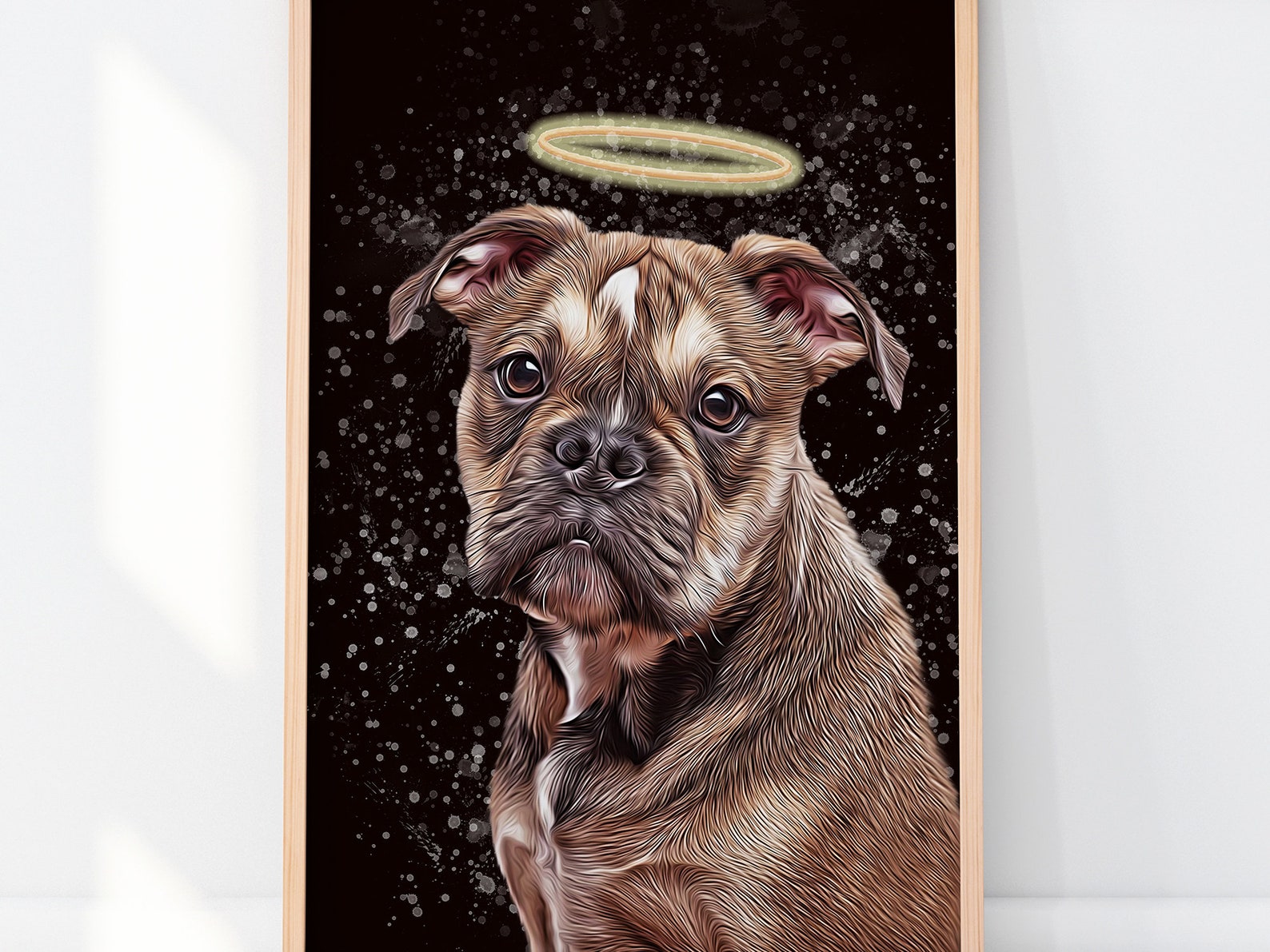 Custom Pet Portrait in Memory of Dog Pet Personalized Gift for - Etsy