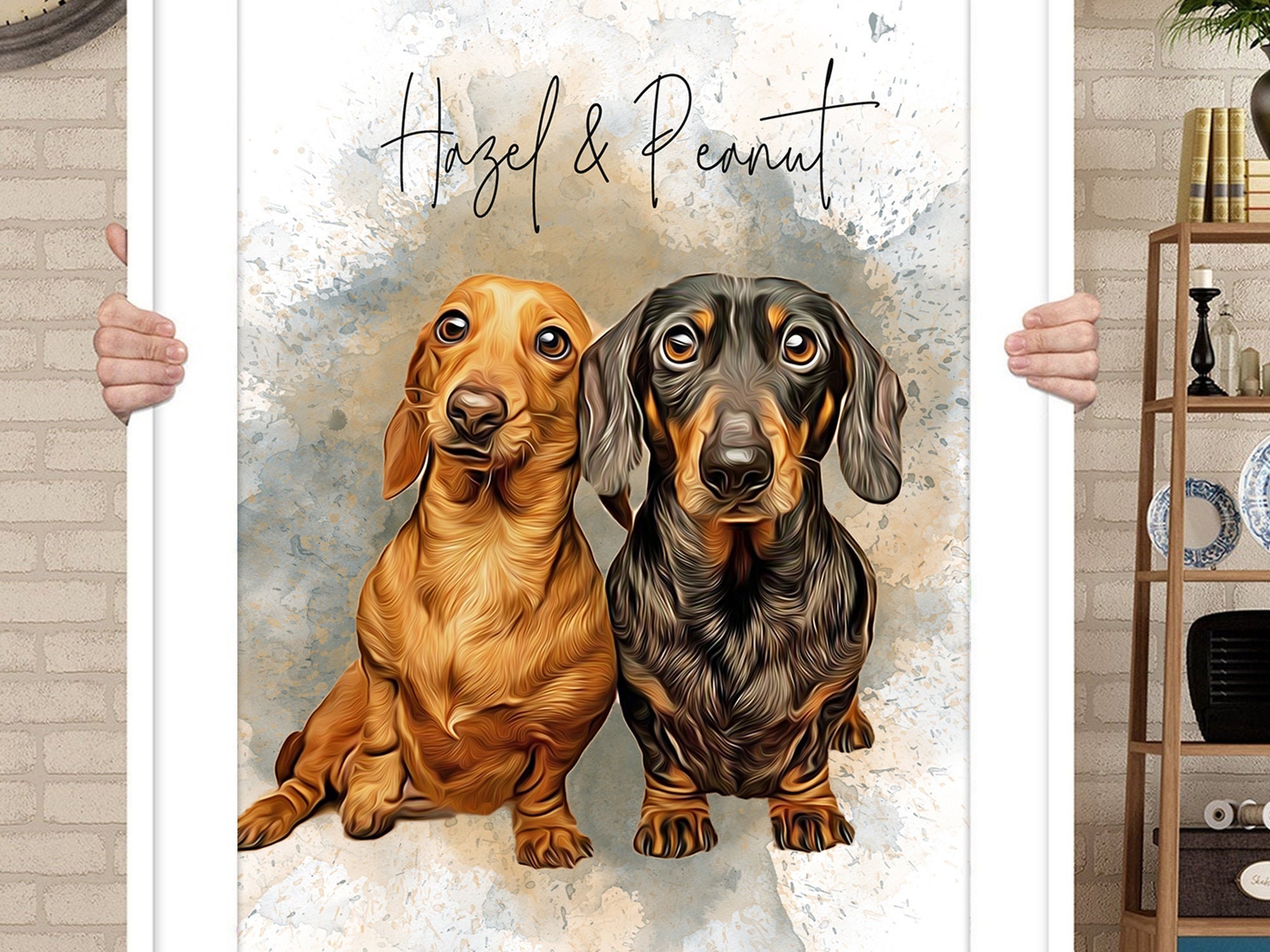 Personalized Gift Custom Pet Portrait From Photo Cat - Etsy
