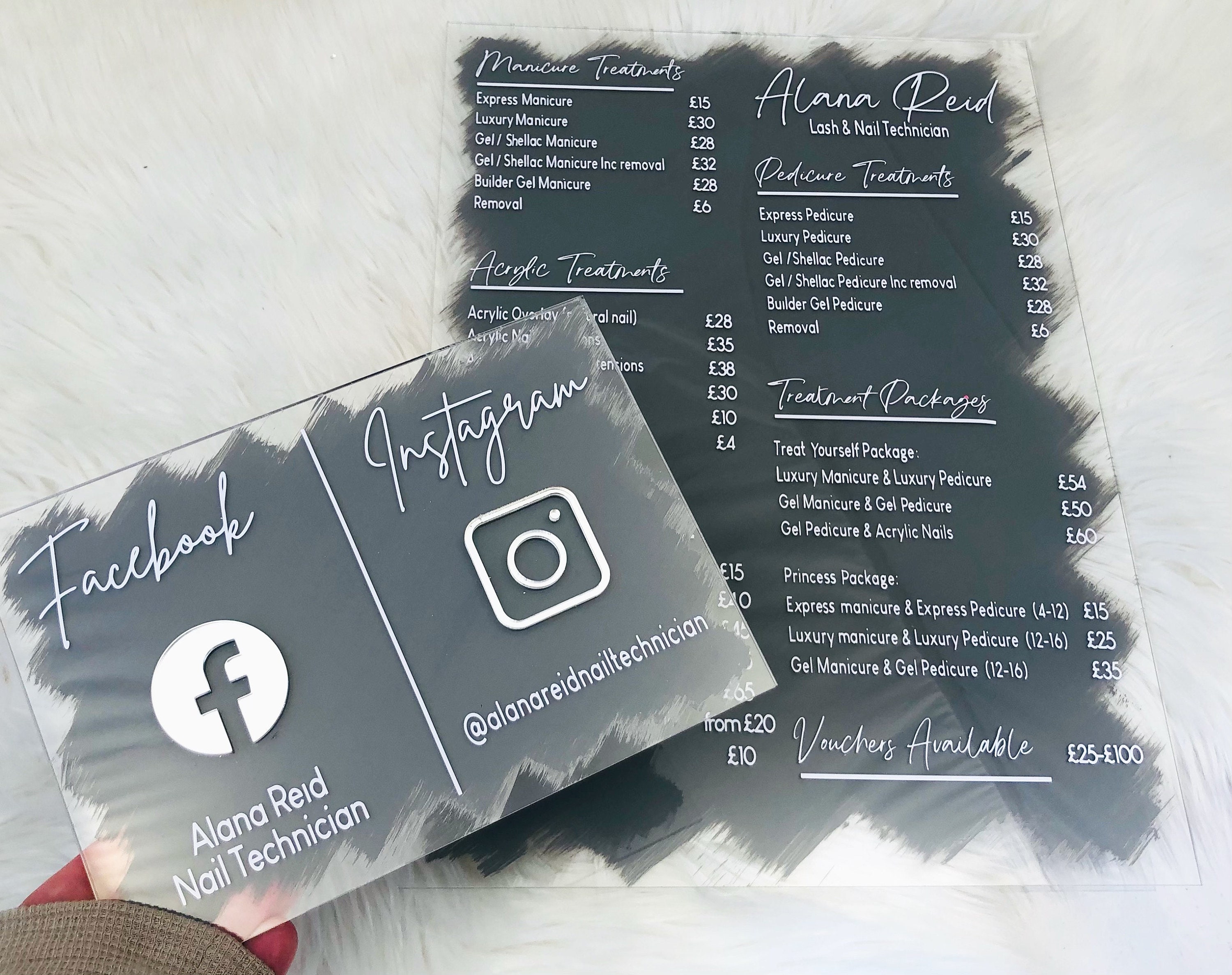 Personalised Business Signs Custom Signs Price List Signs - Etsy UK