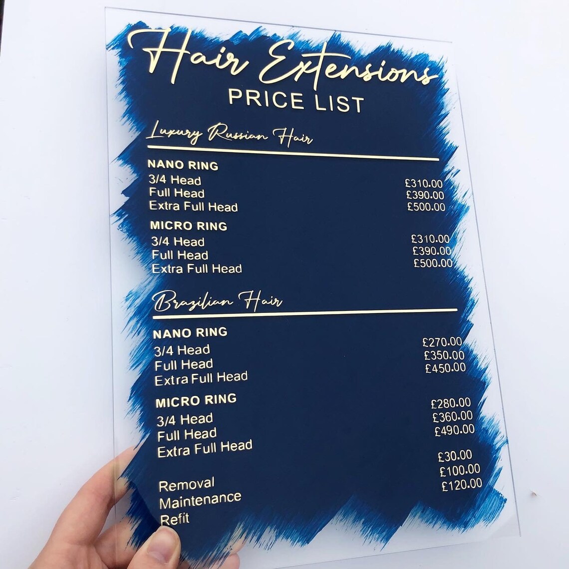 Personalised Business Signs Custom Signs Price List Signs - Etsy UK