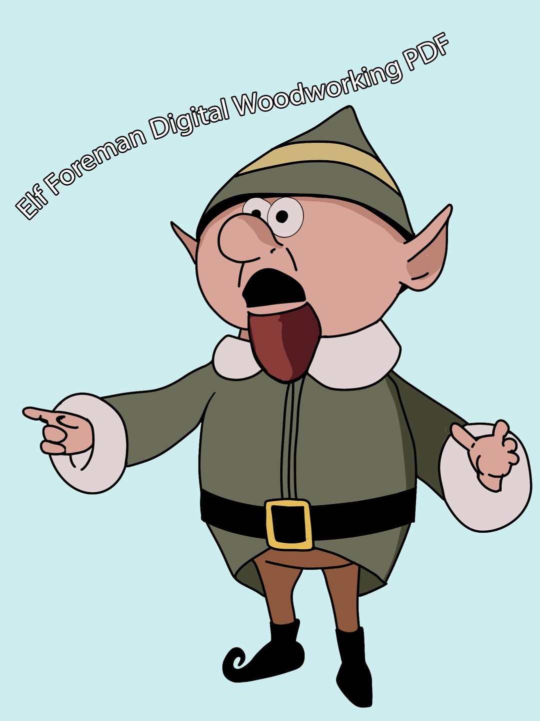 Elf Foreman Yard Cutout Instant Download Woodworking Plan - Etsy