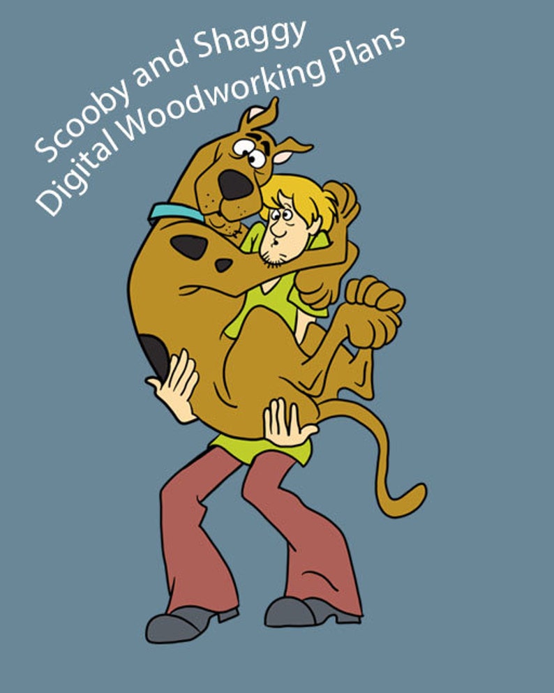 Shaggy and Scooby Digital Download Woodworking Plan - Etsy