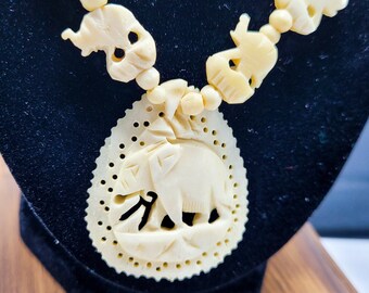 Elephant Bone Necklace | Etsy