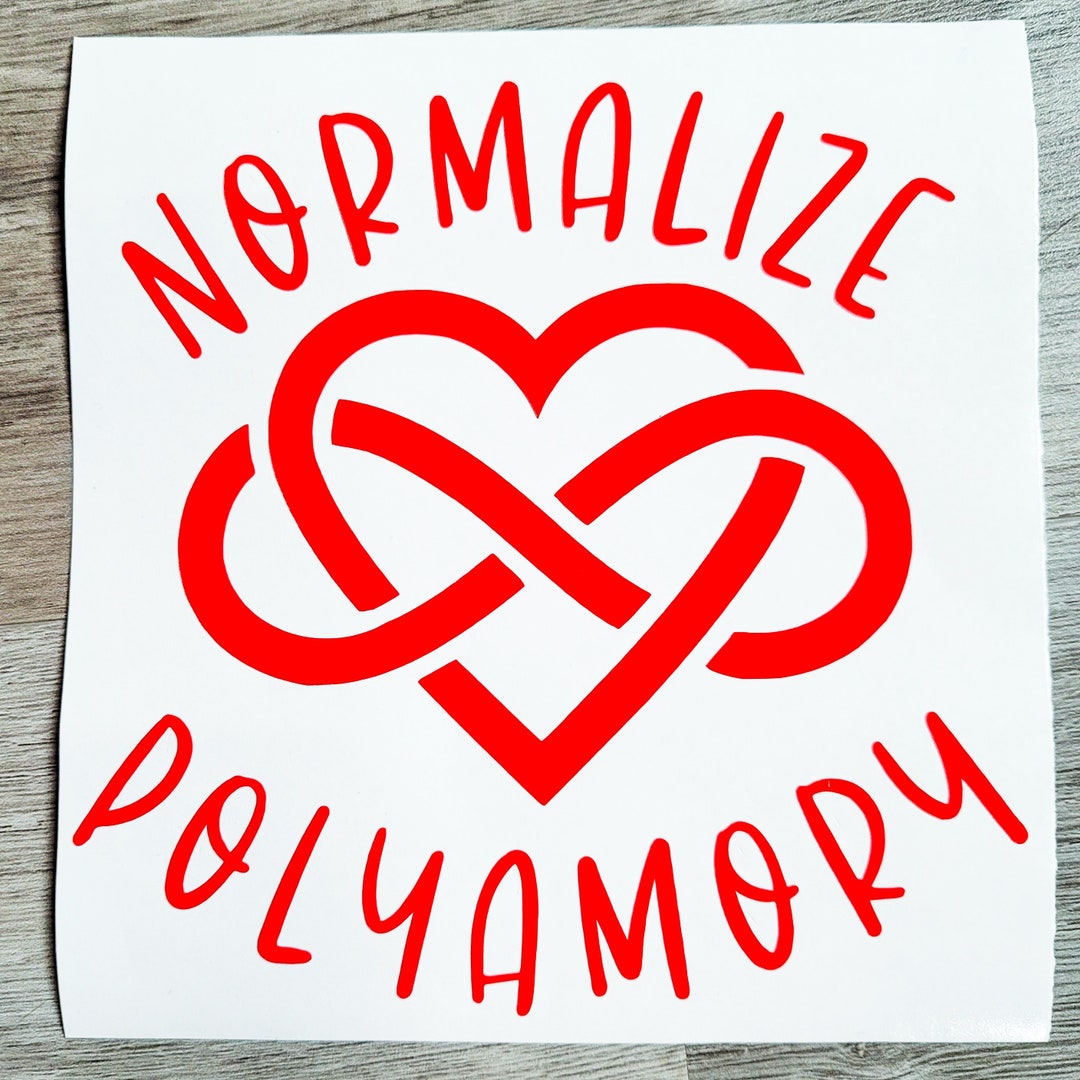 Normalize Polyamory W/ Polyamory Symbol Vinyl Decal for - Etsy
