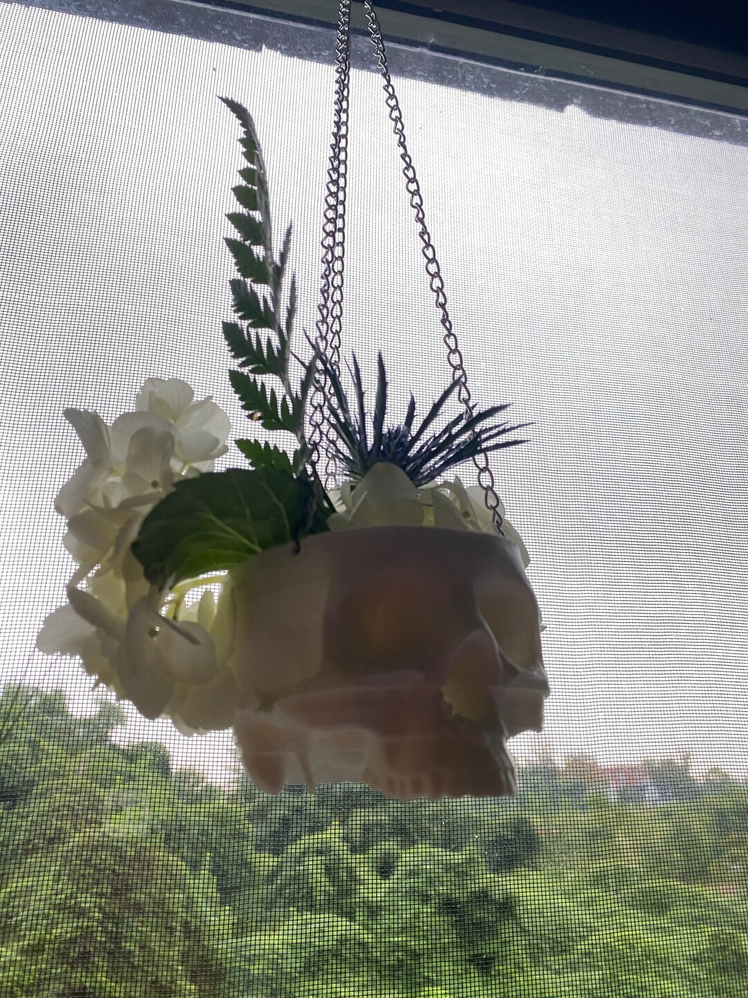 Hanging Skull Planter - Etsy