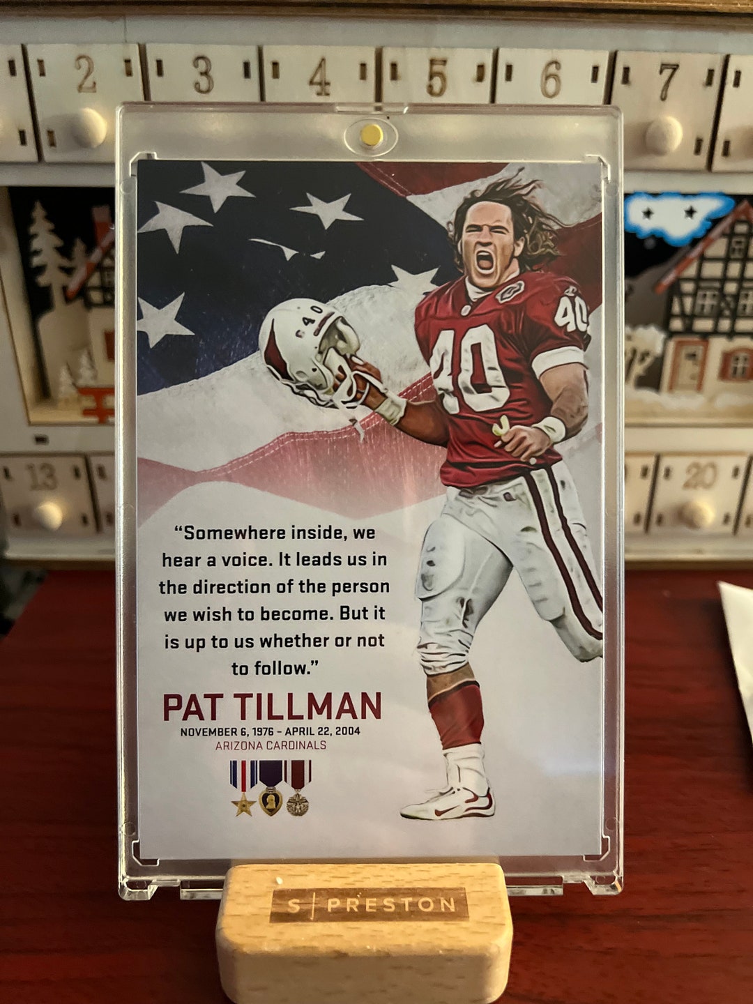 Pat Tillman Illustration 4x6 Postcard in Magnetic One Touch - Etsy