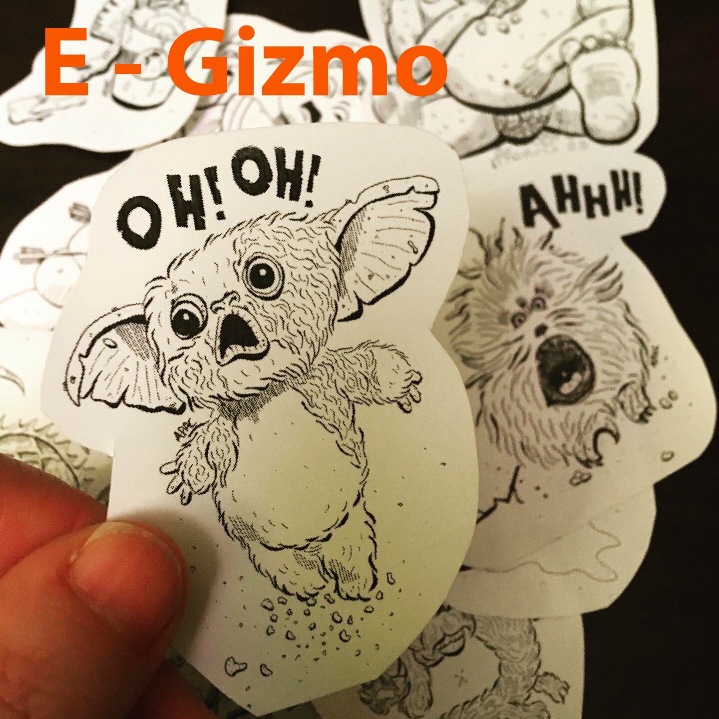 80s Monsters From Kids' Movies Vinyl Stickers: Gizmo - Etsy