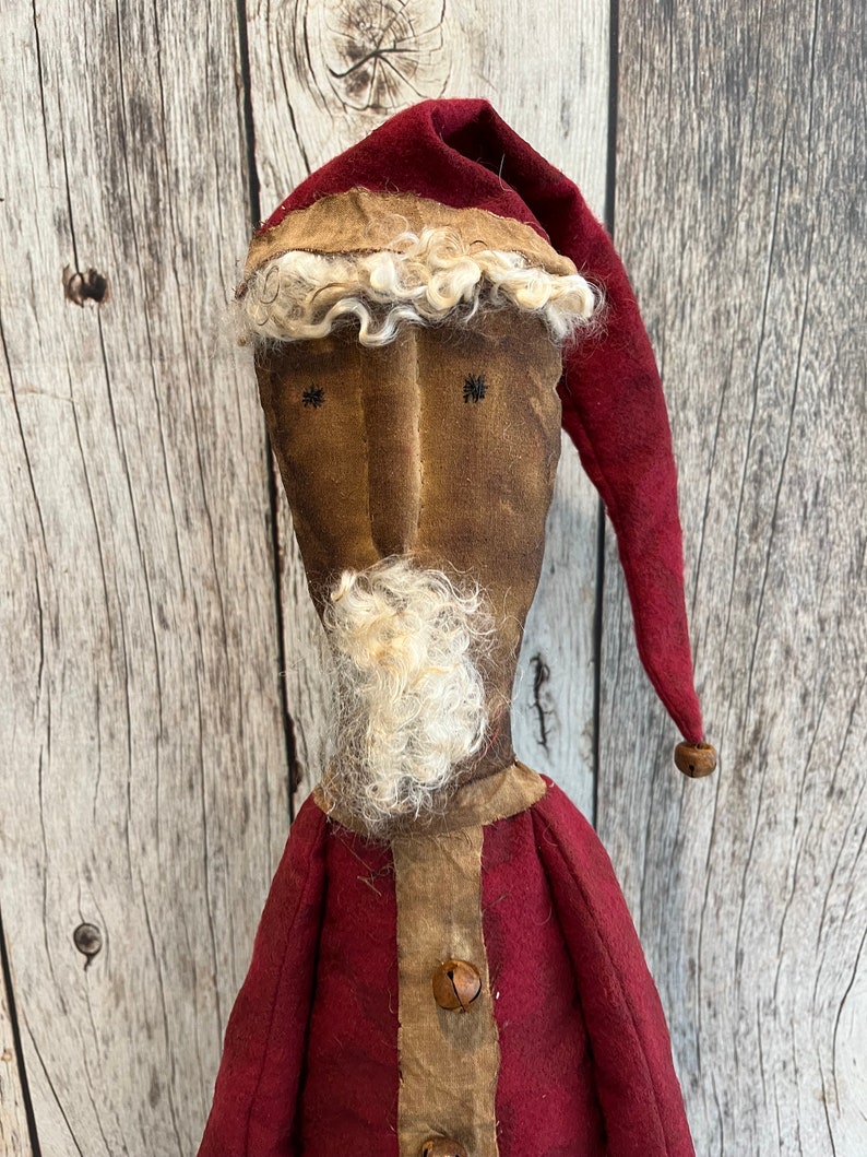 PDF Sewing Pattern - Mr Claus - Primitive Santa Doll - Folk Art Doll ...