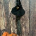 Primitive Witch Crow Crock Poke Early Americana Halloween Decor Spooky ...