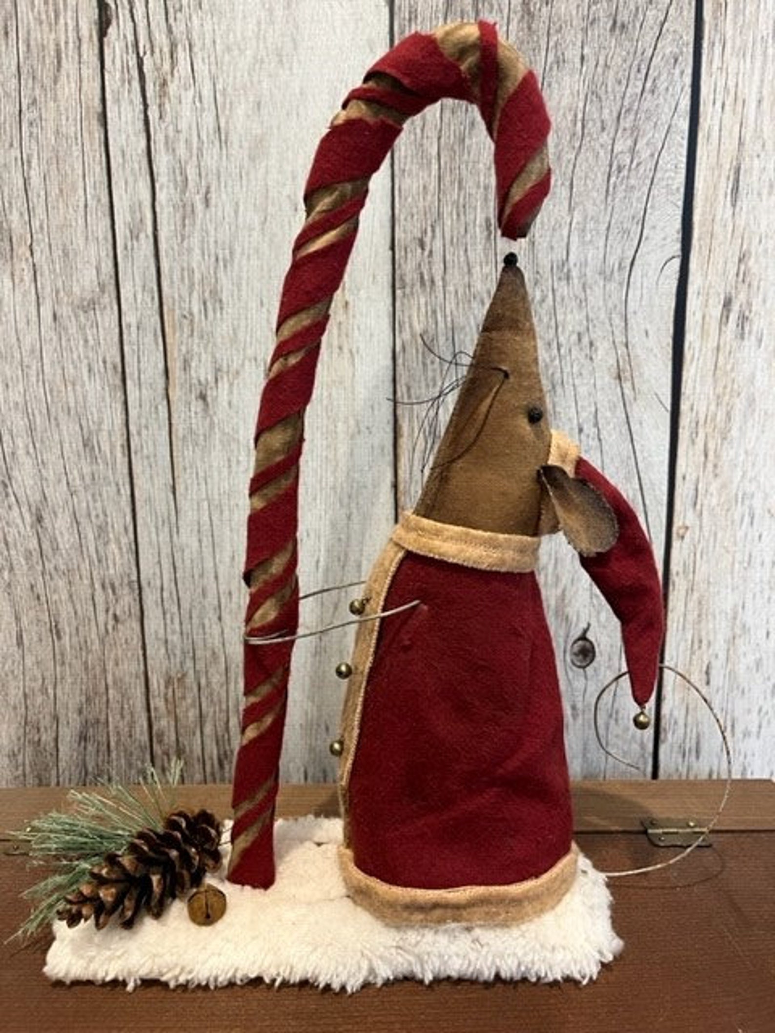 PDF Sewing Pattern Primitive Santa Mouse Folk Art Christmas Decor Mice ...
