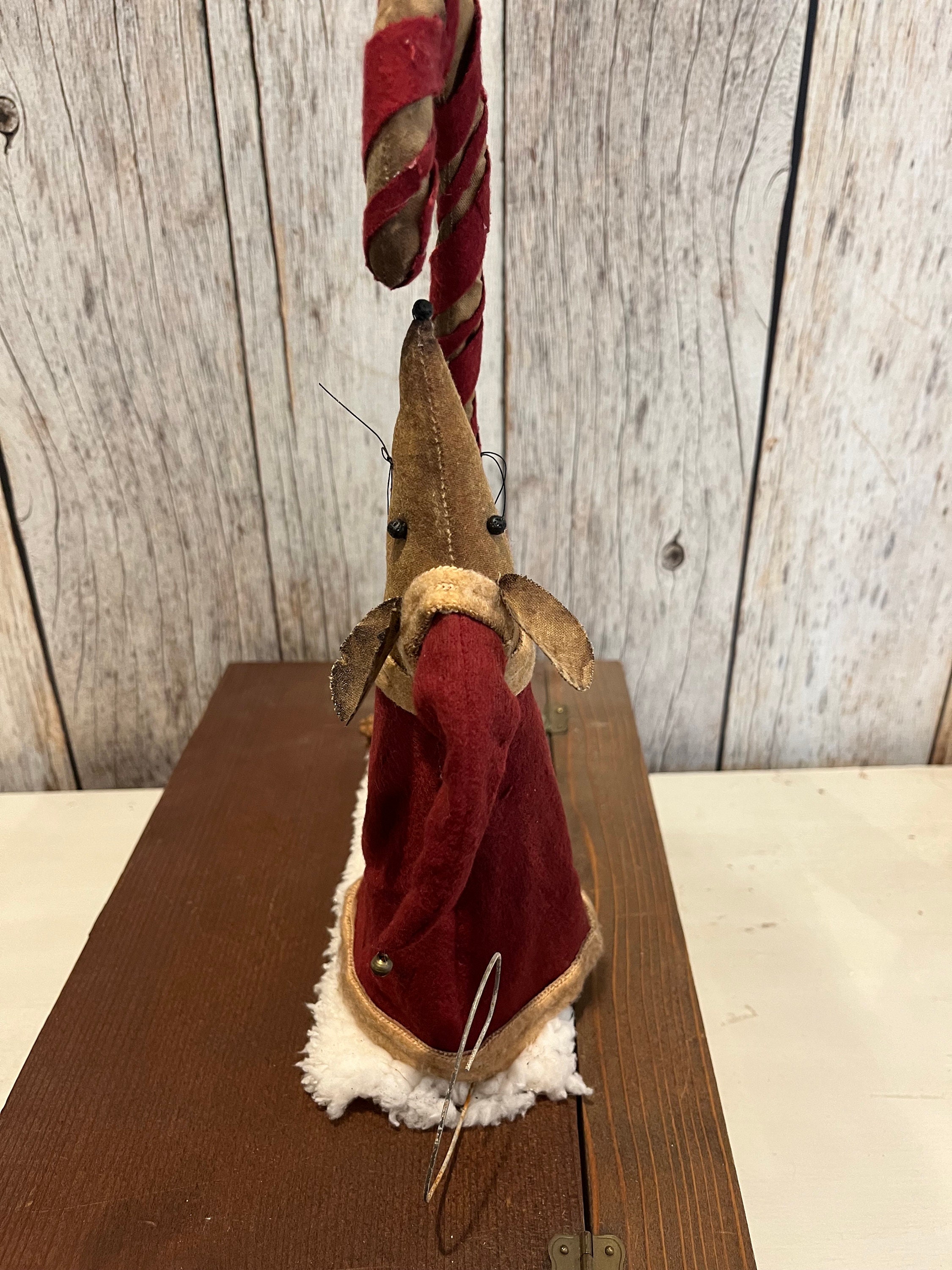 PDF Sewing Pattern - Primitive Santa Mouse - Folk Art Christmas Decor ...