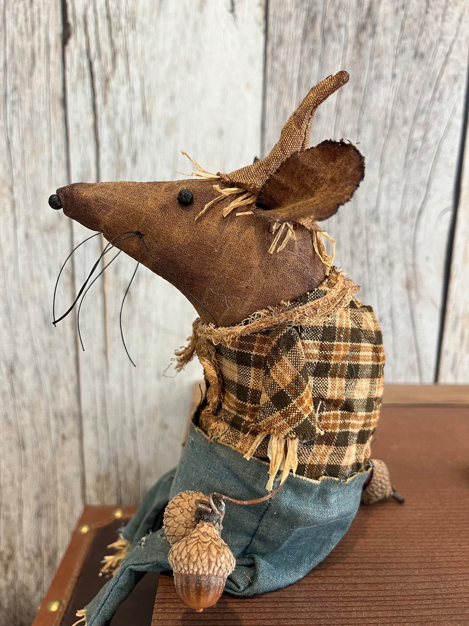 PDF Sewing Pattern - Primitive Scarecrow Mouse - Fall Mantle Decor ...