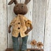 PDF Sewing Pattern - Primitive Rabbit - Standing Bunny Doll With ...
