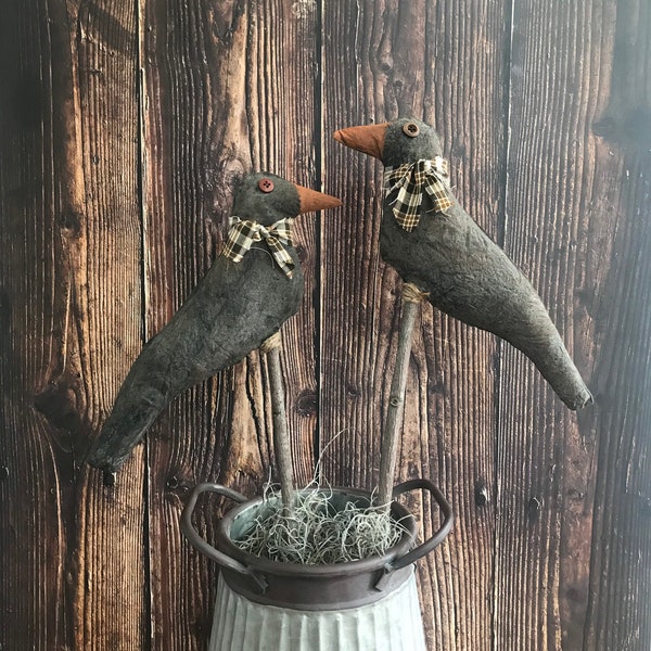 Primitive Crow - Etsy