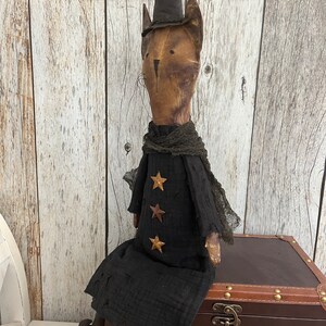 PDF Sewing Pattern - Primitive Cat Witch - Halloween Decor - Early ...