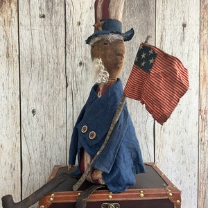 PDF Sewing Pattern - Primitive Uncle Sam - 4th of July Decor ...
